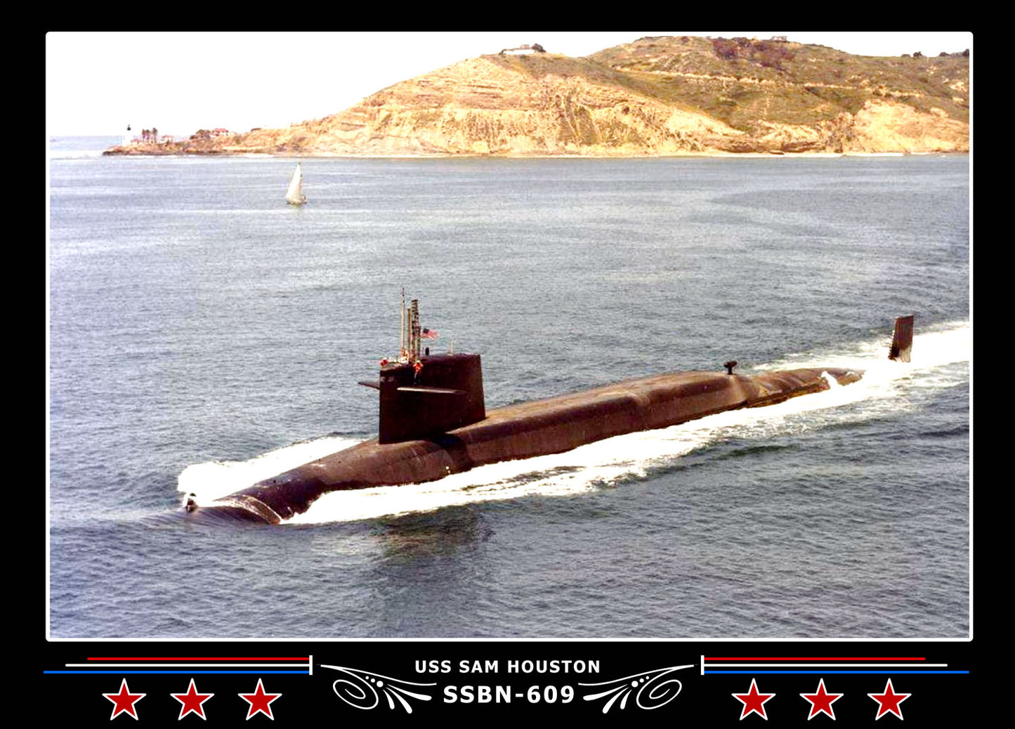 USS Sam Houston SSBN-609 Canvas Photo Print – Navy Emporium