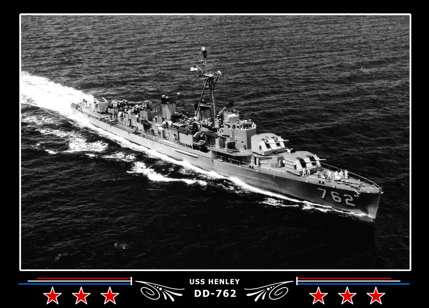 USS Henley DD-762 Canvas Photo Print – Navy Emporium
