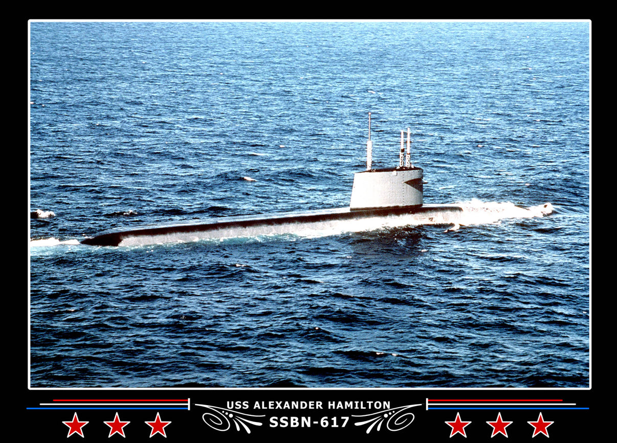 USS Alexander Hamilton SSBN-617 Canvas Photo Print – Navy Emporium