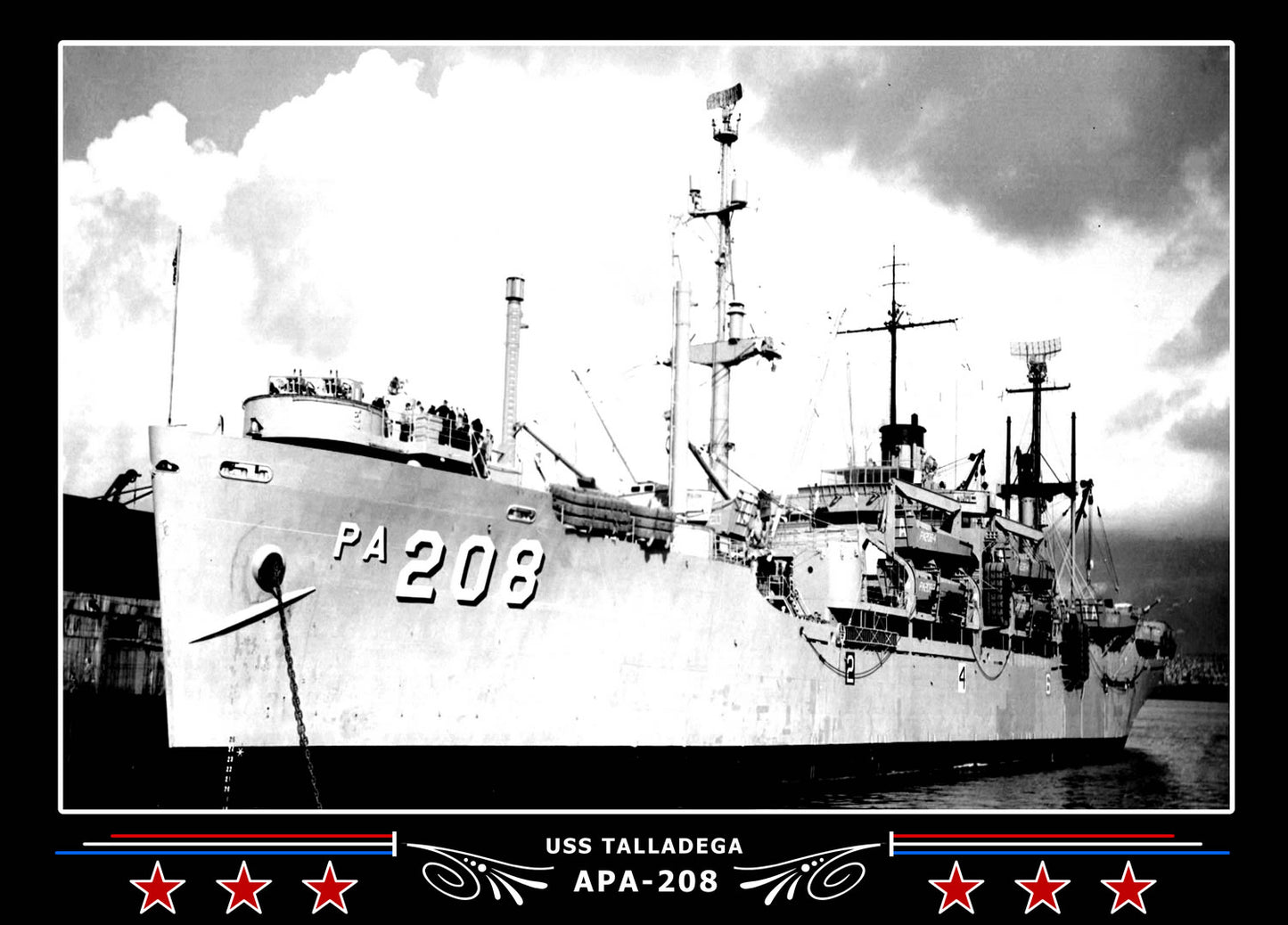 USS Talladega APA208 Canvas Photo Print – Navy Emporium
