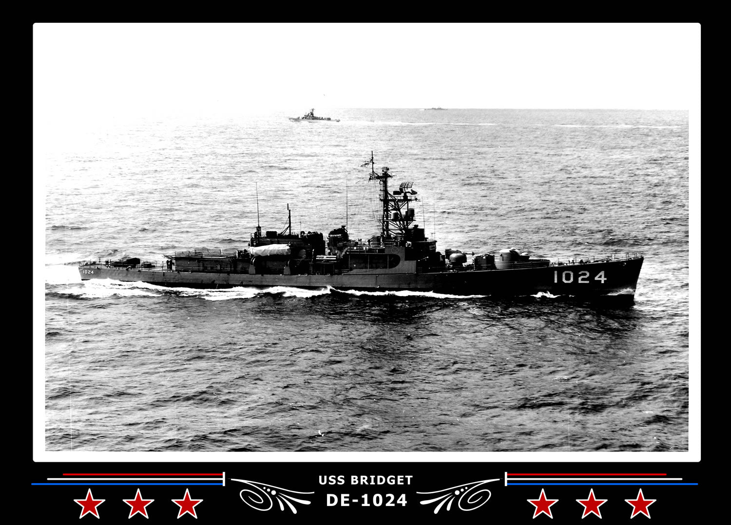 USS Bridget DE-1024 Canvas Photo Print – Navy Emporium