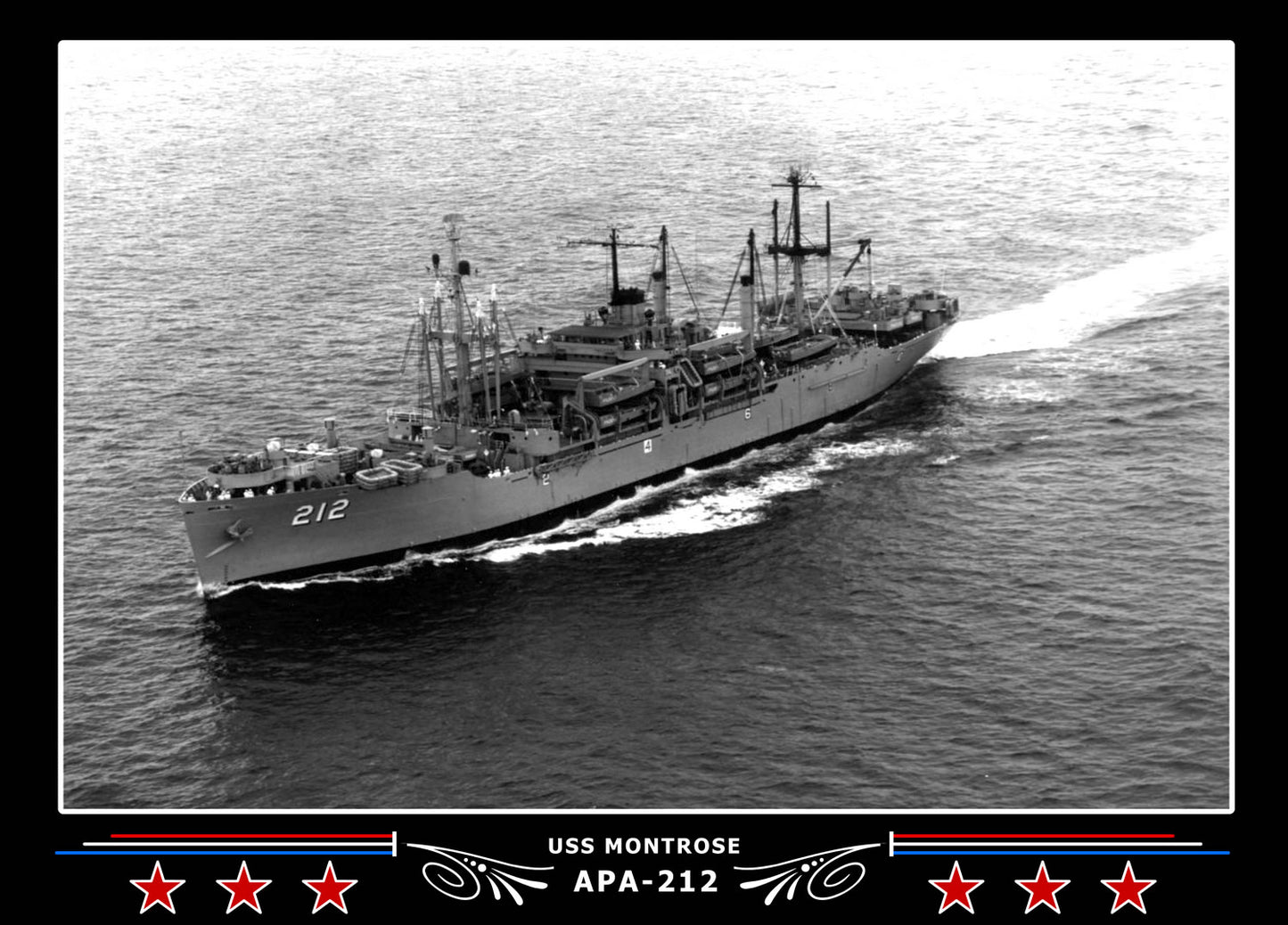 USS Montrose APA212 Canvas Photo Print – Navy Emporium