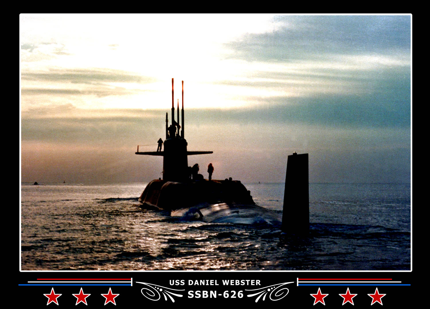USS Daniel Webster SSBN-626 Canvas Photo Print – Navy Emporium