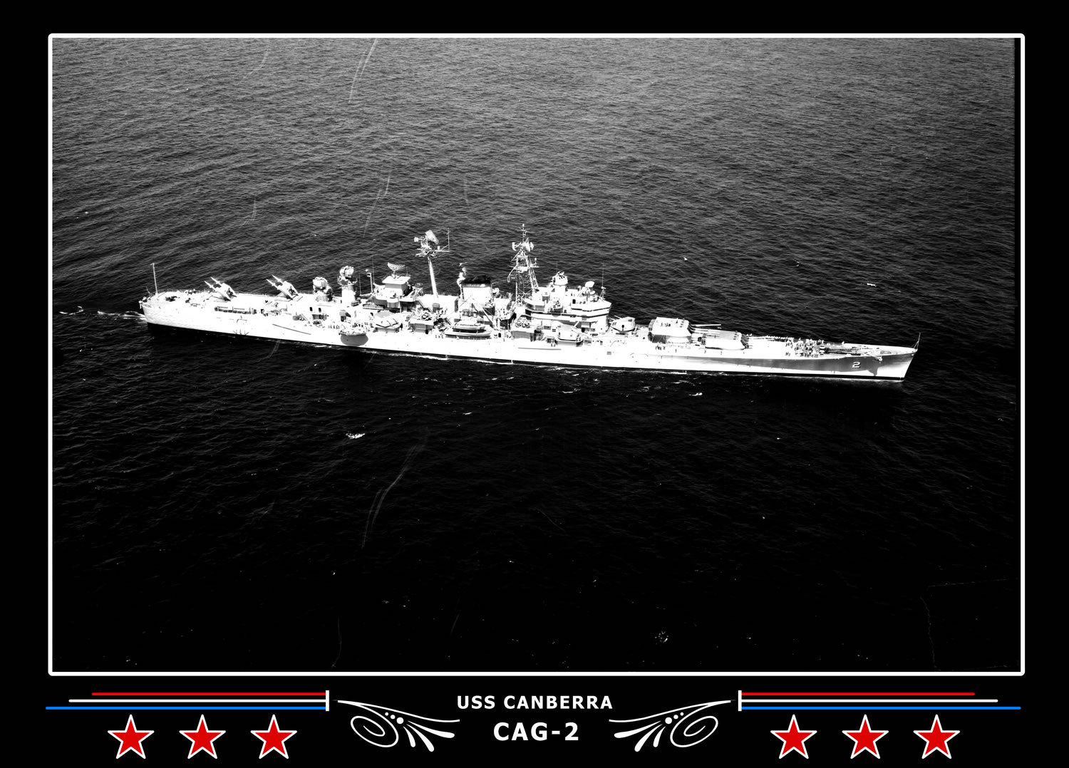 USS Canberra CAG-2 Canvas Photo Print – Navy Emporium