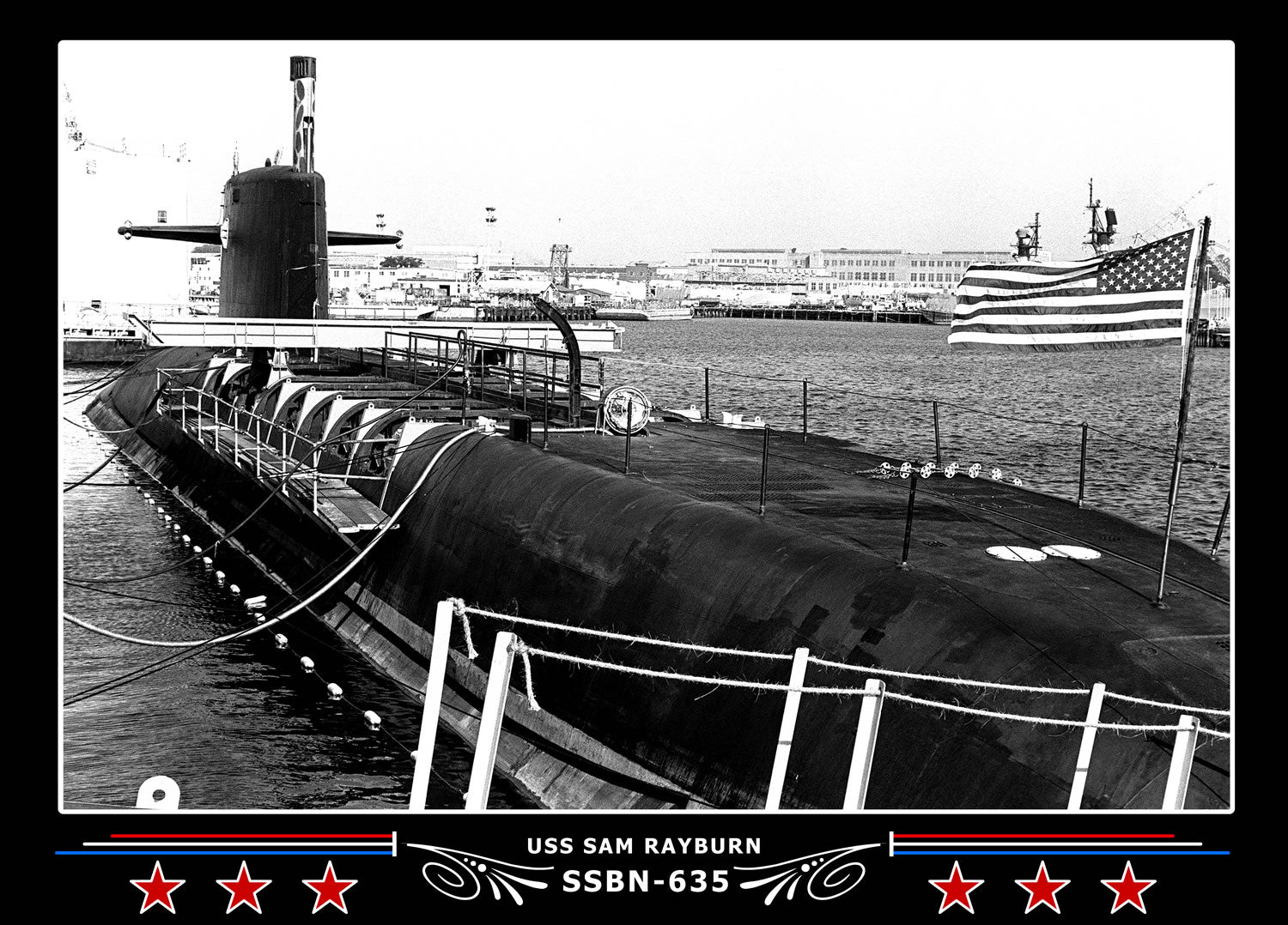 USS Sam Rayburn SSBN-635 Canvas Photo Print – Navy Emporium