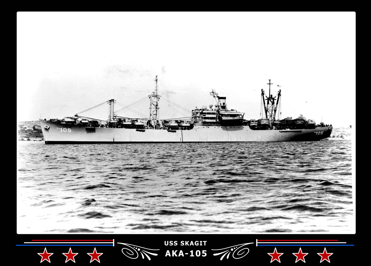 USS Skagit AKA105 Canvas Photo Print – Navy Emporium