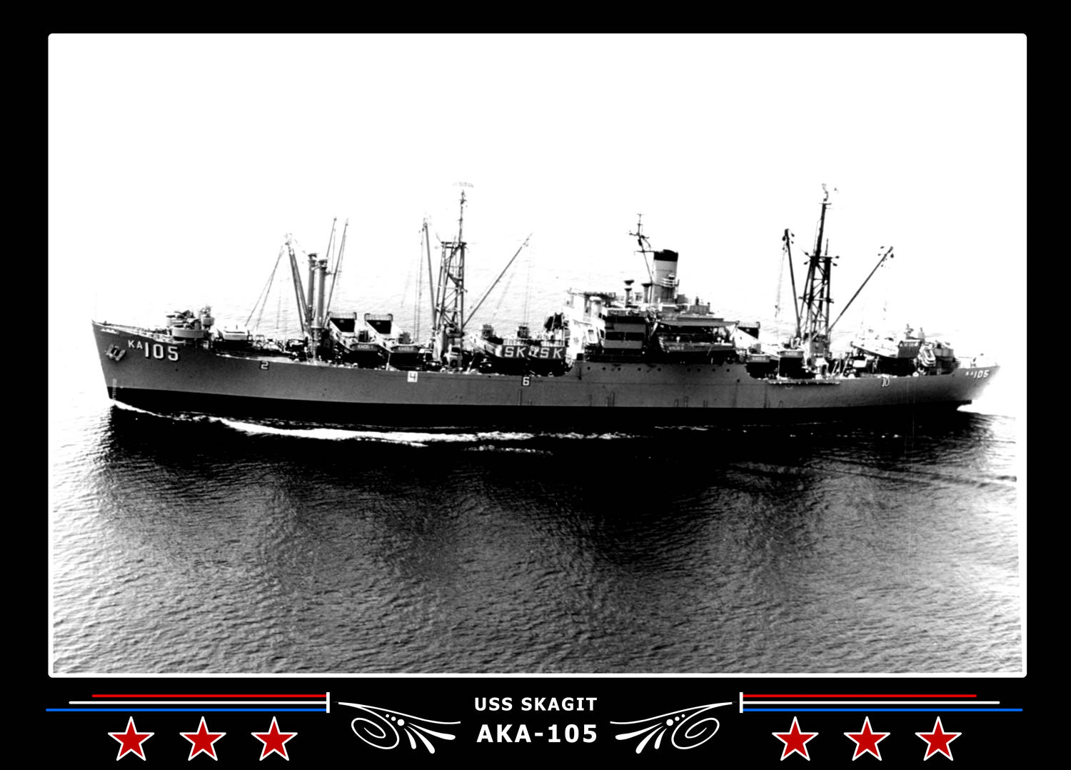 USS Skagit AKA105 Canvas Photo Print – Navy Emporium
