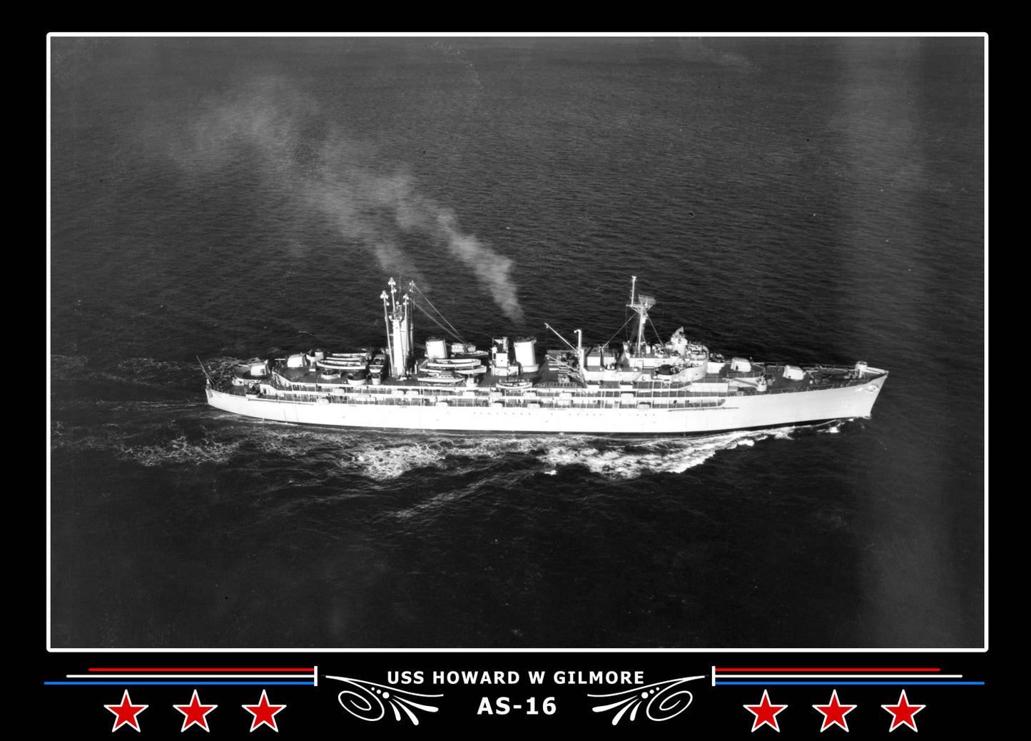 USS Howard W Gilmore AS-16 Canvas Photo Print – Navy Emporium
