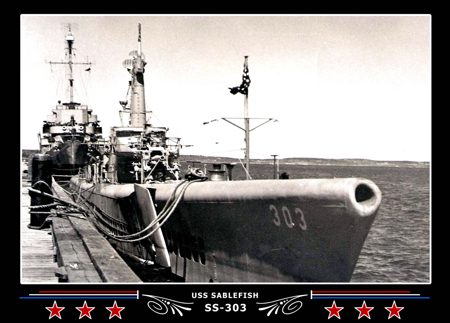 USS Sablefish SS-303 Canvas Photo Print – Navy Emporium
