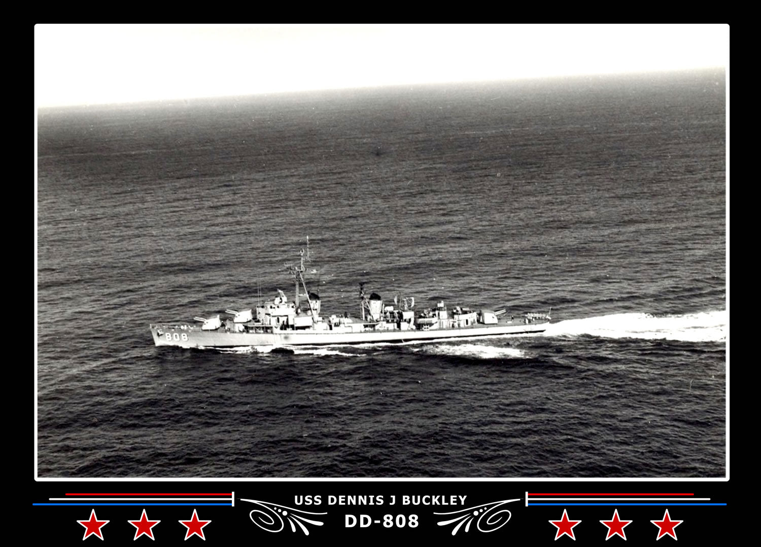 USS Dennis J Buckley DD-808 Canvas Photo Print – Navy Emporium