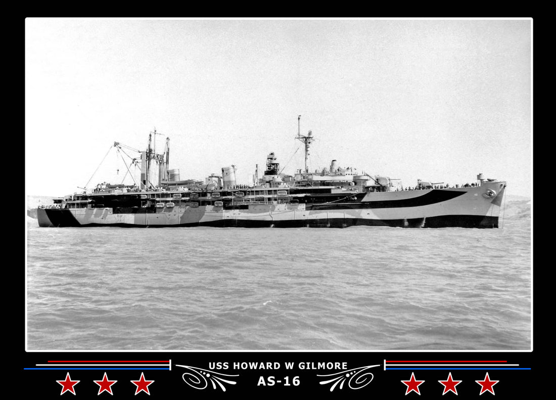 USS Howard W Gilmore AS-16 Canvas Photo Print – Navy Emporium