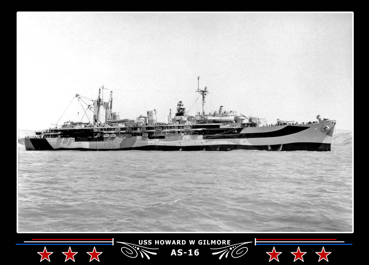 USS Howard W Gilmore AS-16 Canvas Photo Print – Navy Emporium