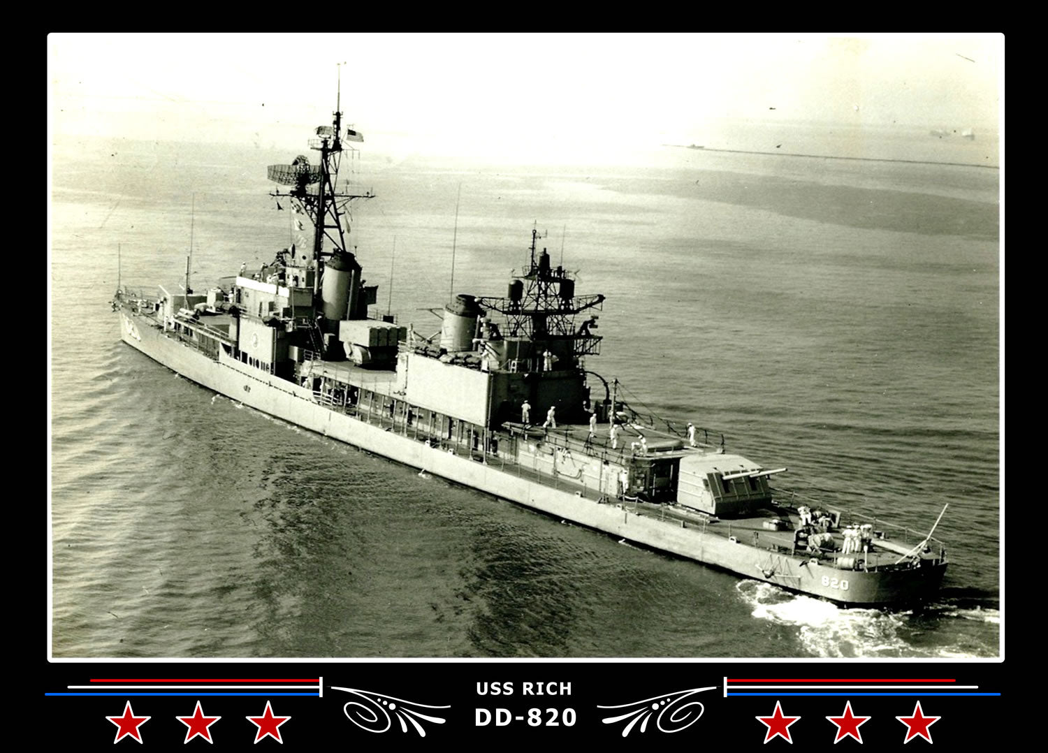 USS Rich DD-820 Canvas Photo Print – Navy Emporium