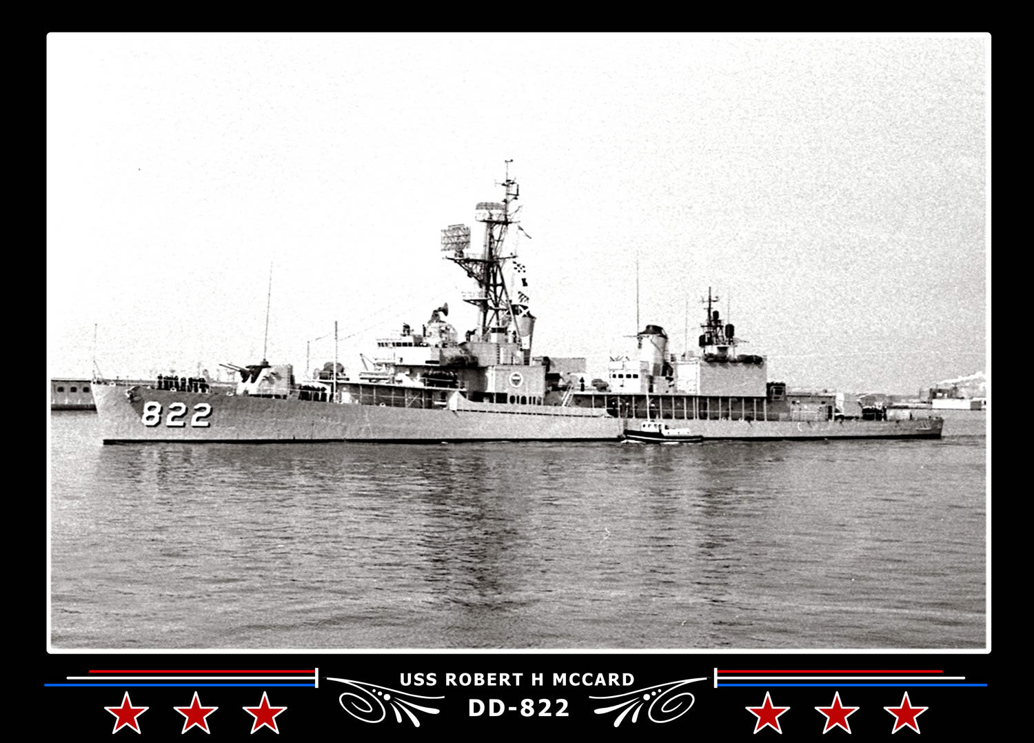 USS Robert H Mccard DD-822 Canvas Photo Print – Navy Emporium
