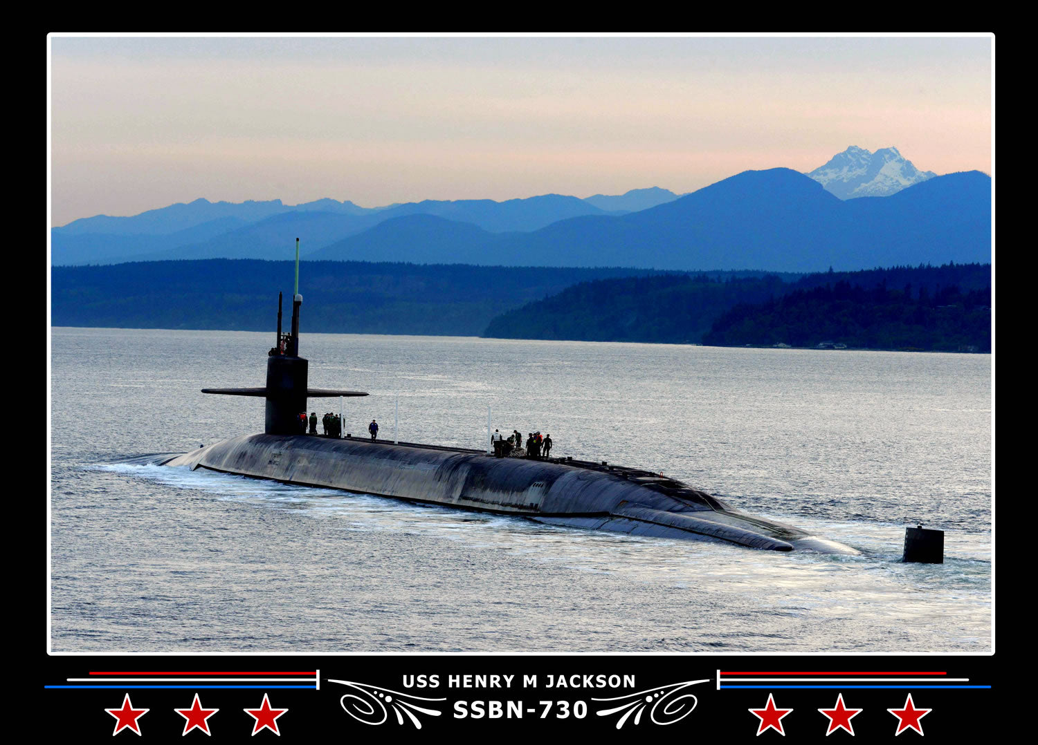 USS Henry M Jackson SSBN-730 Canvas Photo Print – Navy Emporium