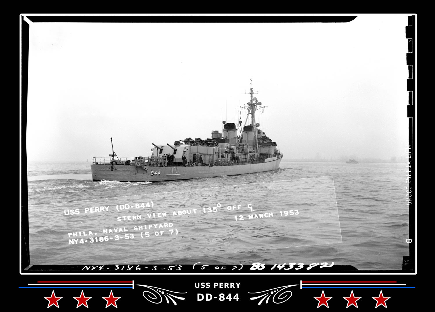 USS Perry DD-844 Canvas Photo Print – Navy Emporium