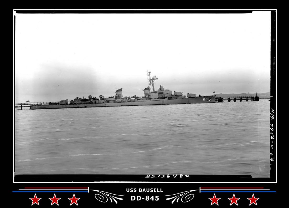 USS Bausell DD-845 Canvas Photo Print – Navy Emporium