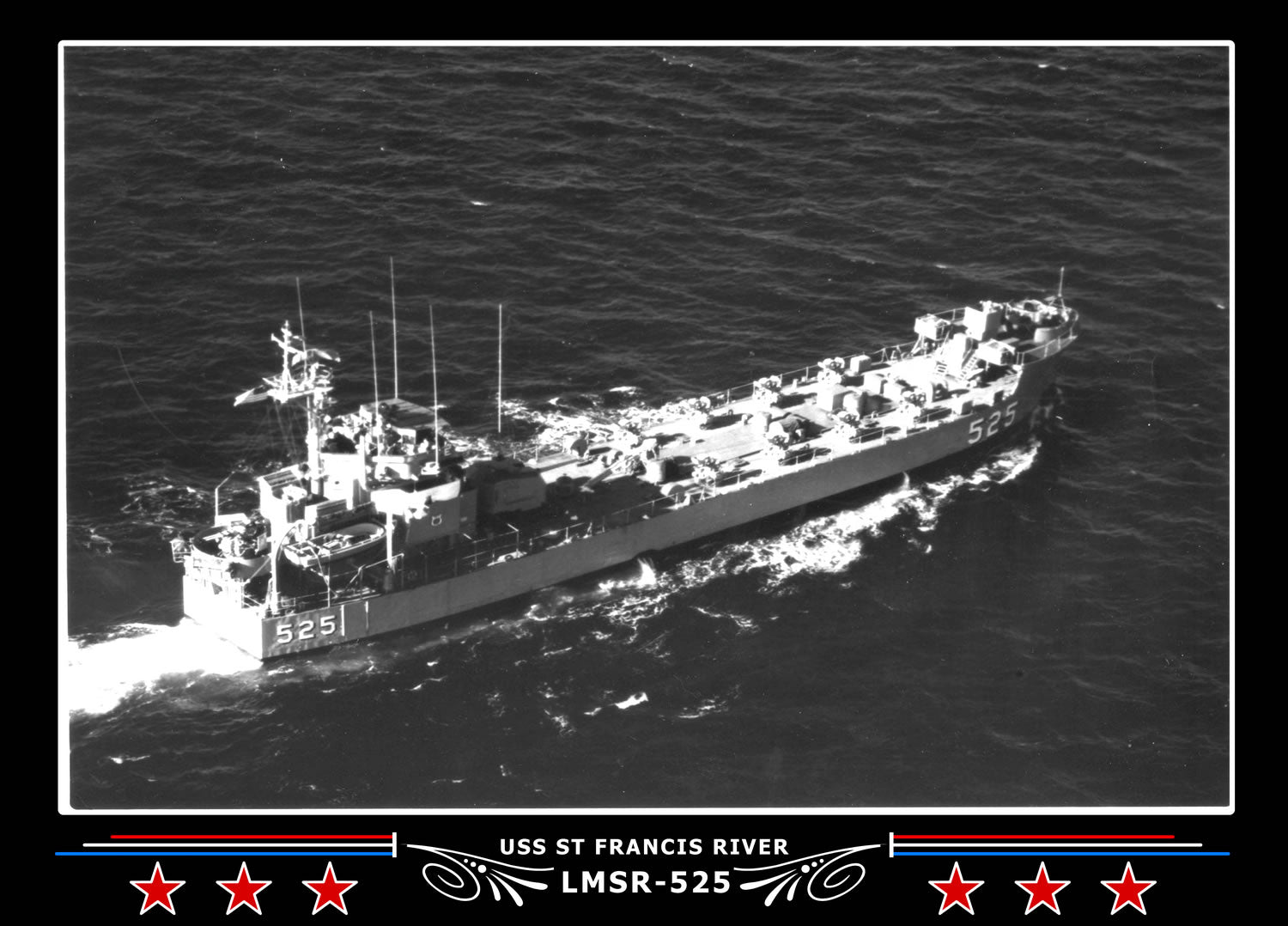 USS St Francis River LMSR525 Canvas Photo Print – Navy Emporium