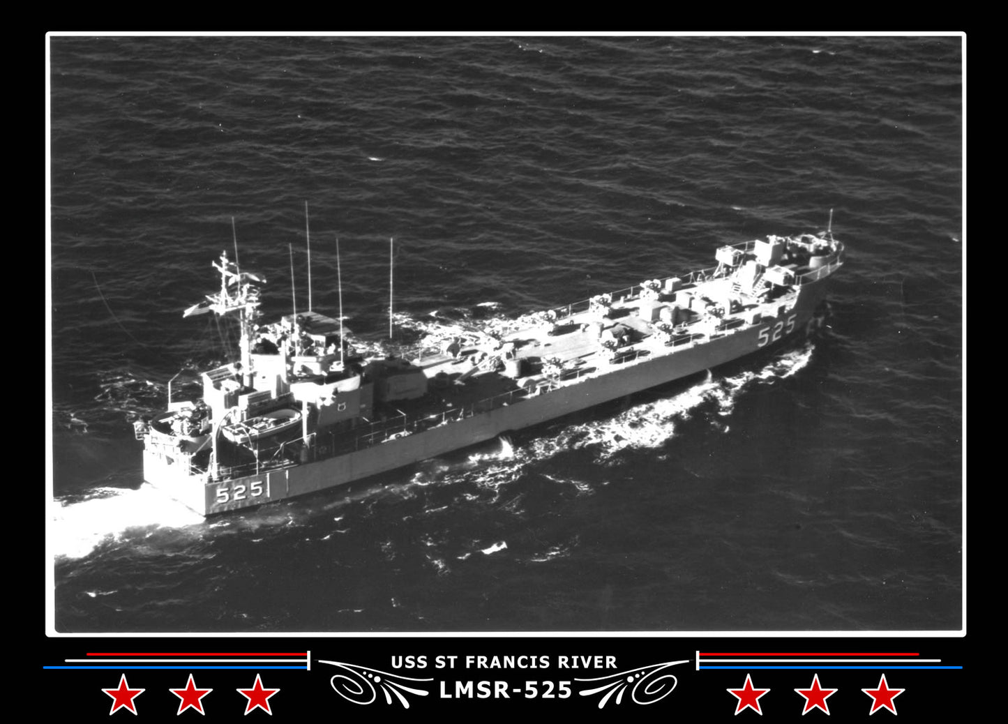 USS St Francis River LMSR525 Canvas Photo Print – Navy Emporium