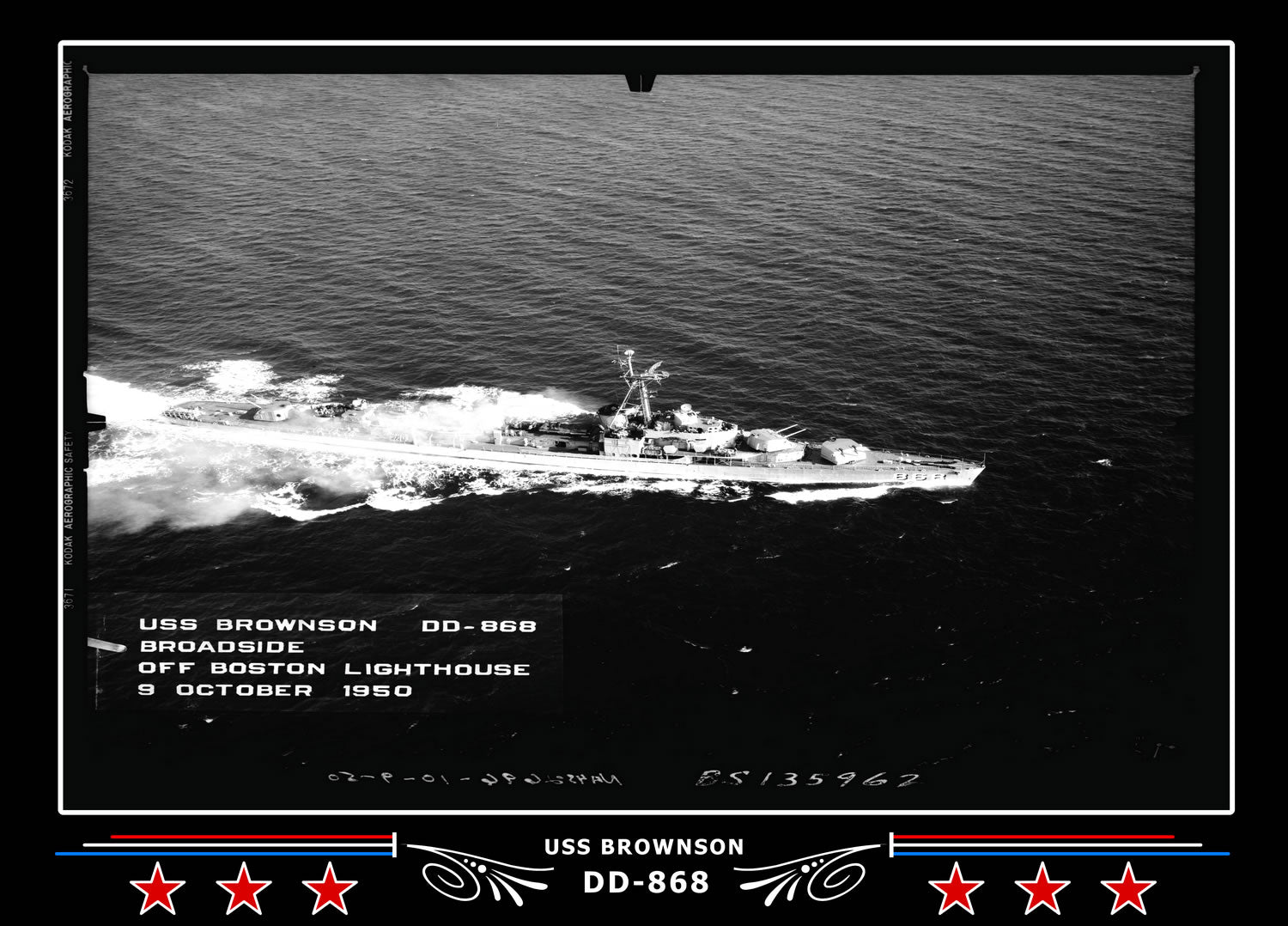 USS Brownson DD-868 Canvas Photo Print – Navy Emporium