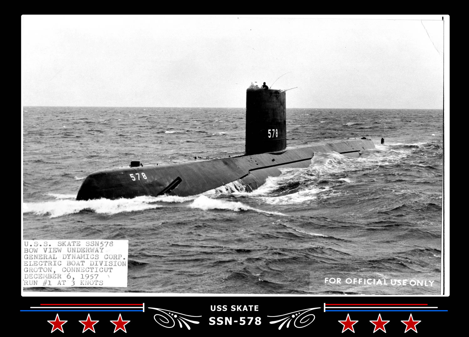 USS Skate SSN-578 Canvas Photo Print – Navy Emporium