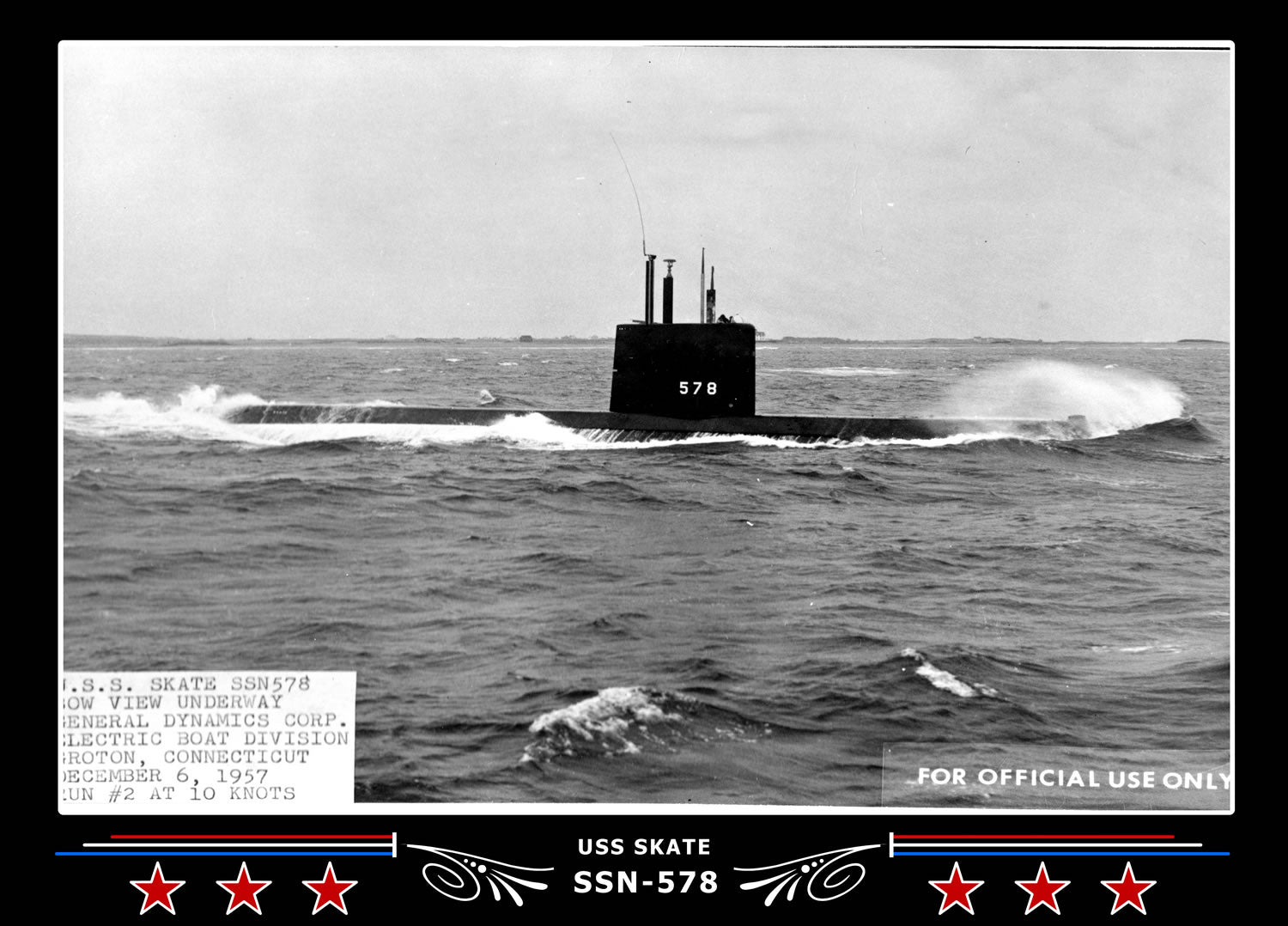 USS Skate SSN-578 Canvas Photo Print – Navy Emporium