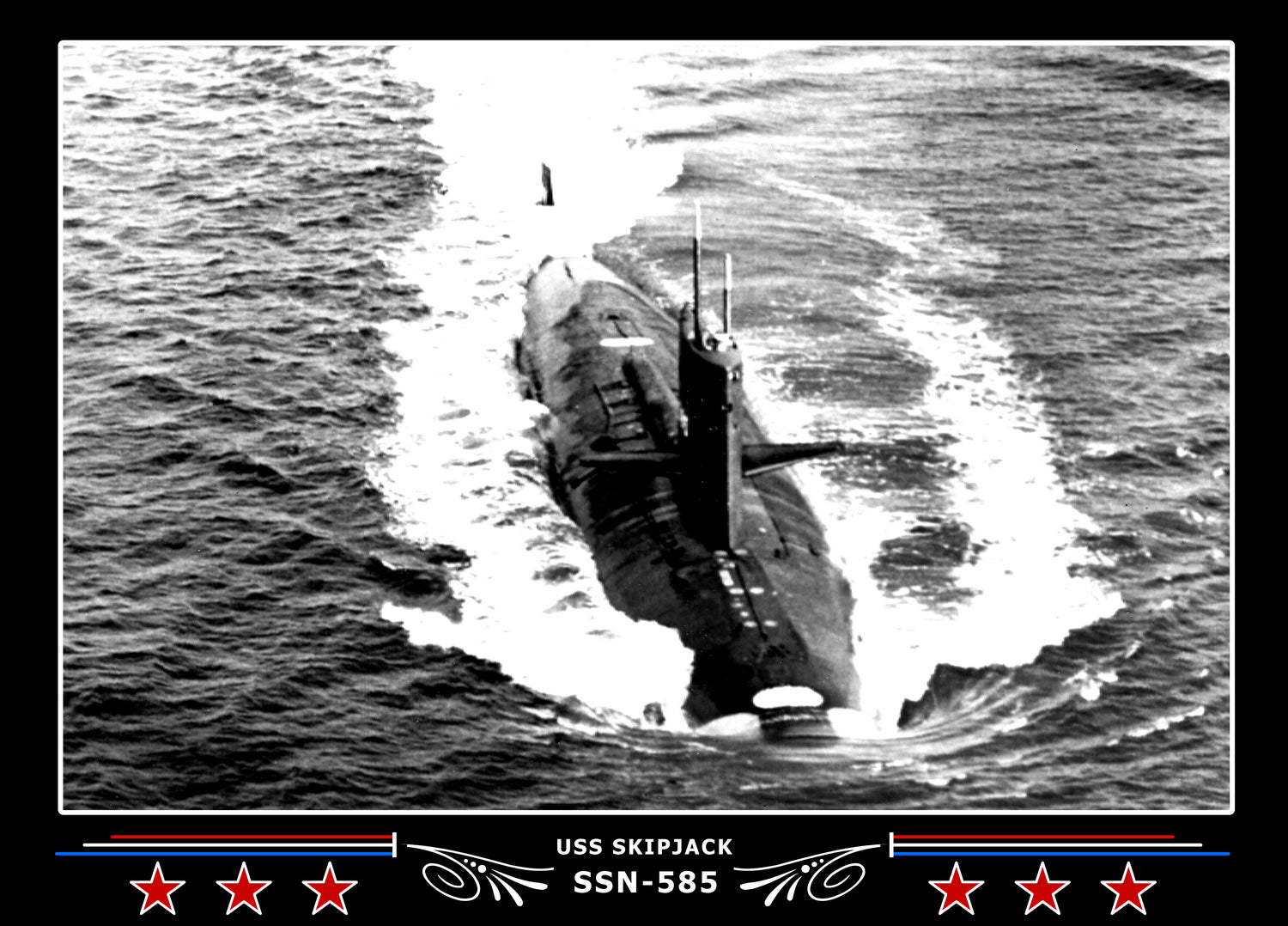 USS Skipjack SSN-585 Canvas Photo Print – Navy Emporium