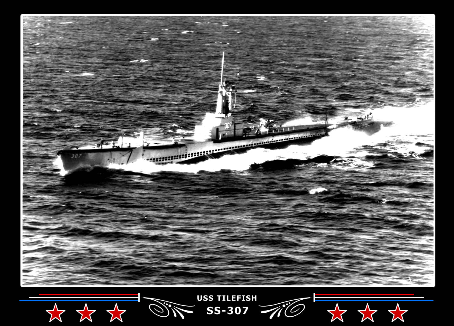 USS Tilefish SS-307 Canvas Photo Print – Navy Emporium