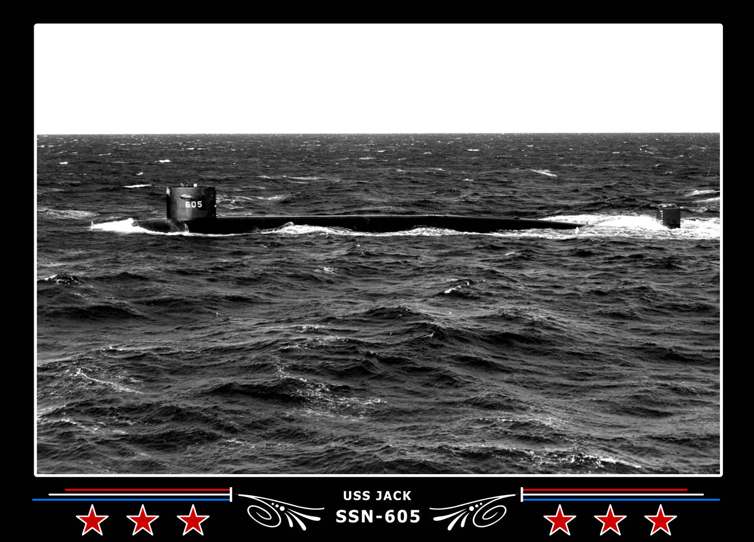 USS Jack SSN-605 Canvas Photo Print – Navy Emporium