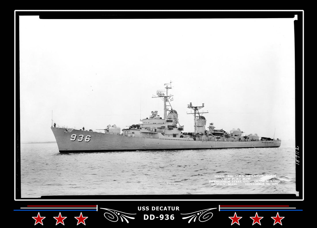 USS Decatur DD-936 Canvas Photo Print – Navy Emporium