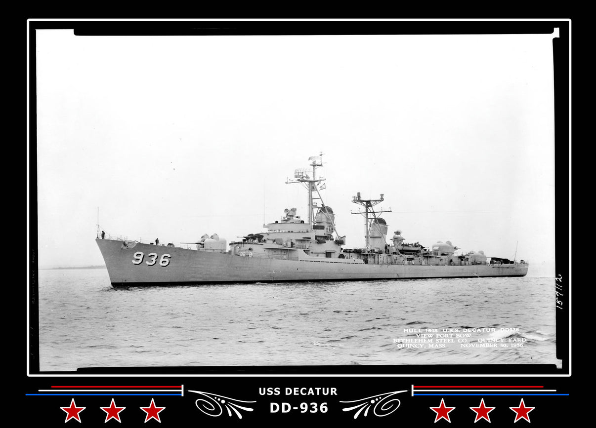USS Decatur DD-936 Canvas Photo Print – Navy Emporium