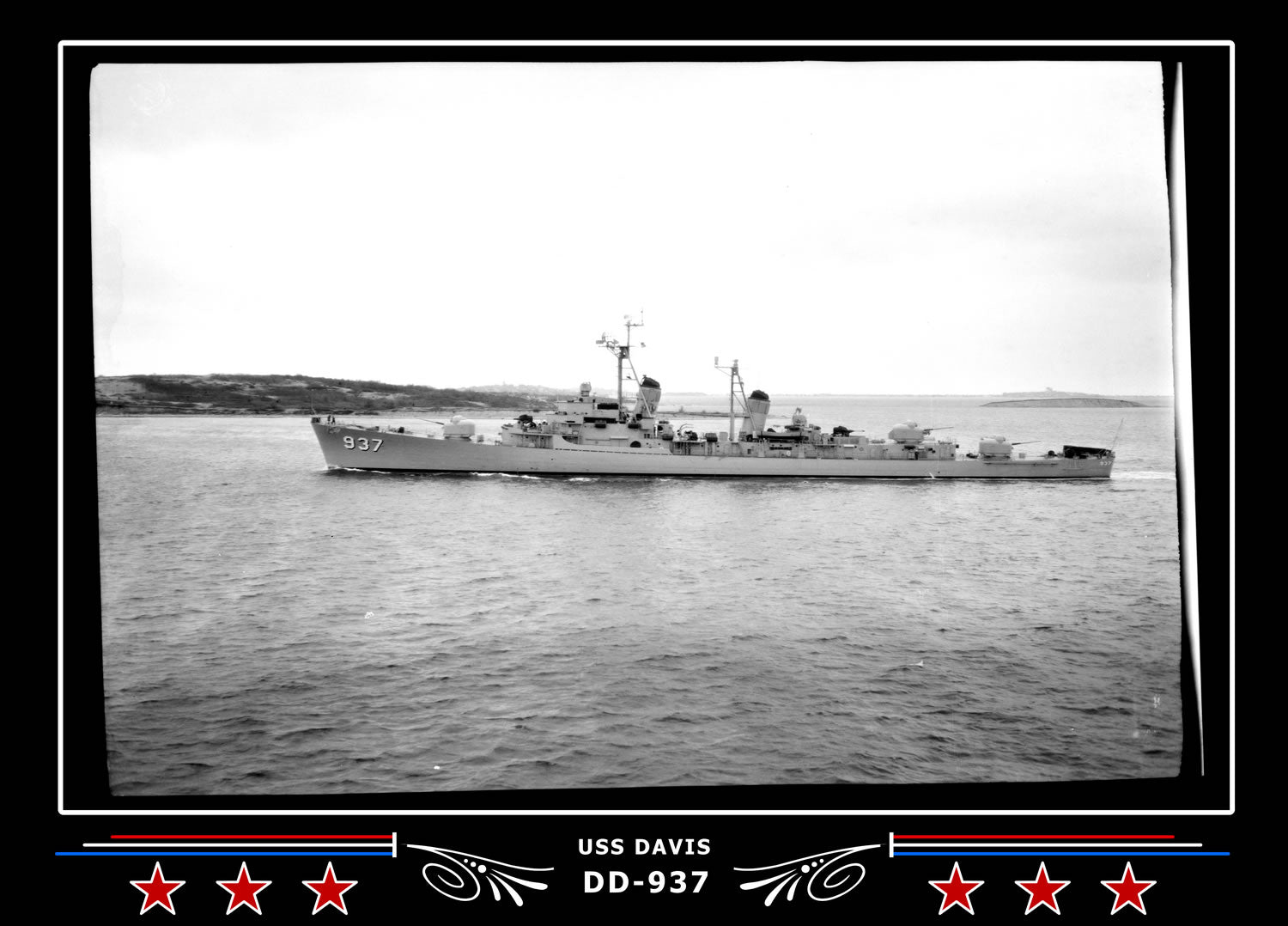 USS Davis DD-937 Canvas Photo Print – Navy Emporium