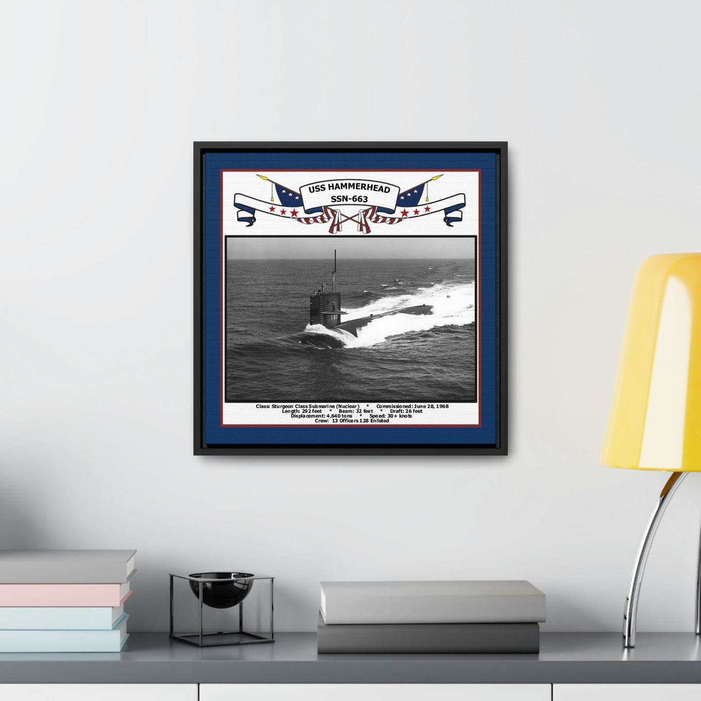 USS Hammerhead SSN-663 Navy Floating Frame Photo – Navy Emporium