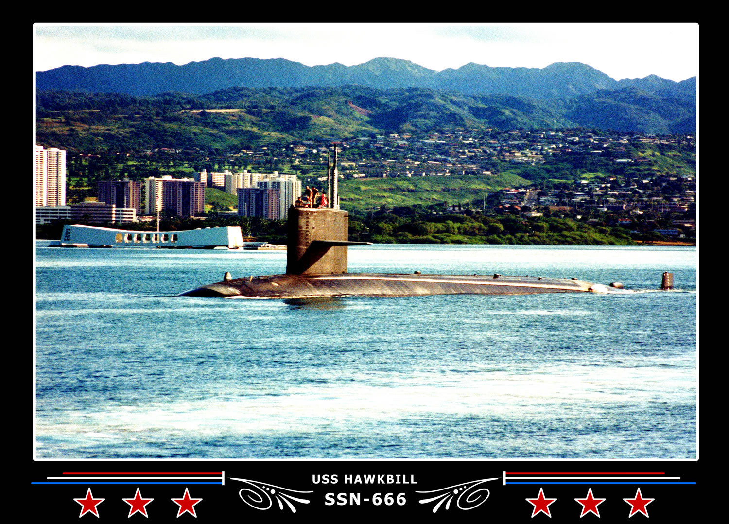 USS Hawkbill SSN-666 Canvas Photo Print – Navy Emporium