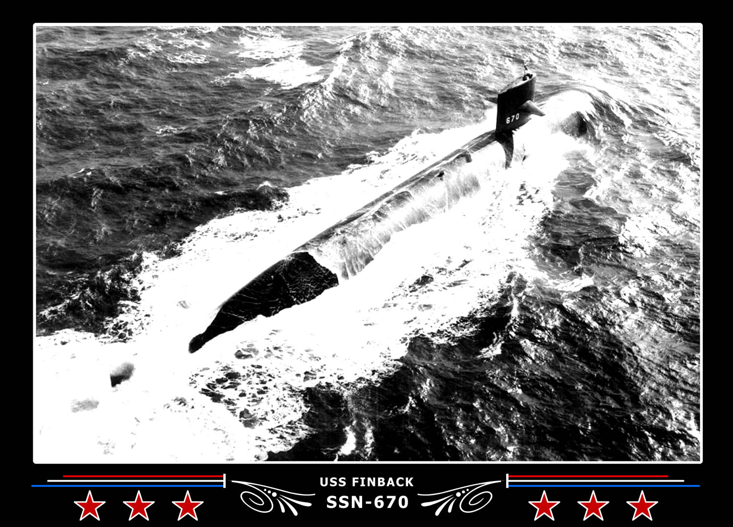 USS Finback SSN-670 Canvas Photo Print – Navy Emporium