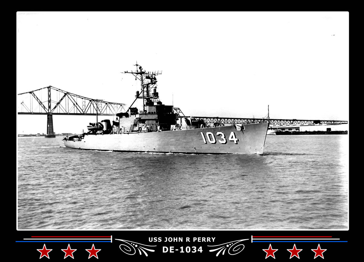 USS John R Perry DE-1034 Canvas Photo Print – Navy Emporium