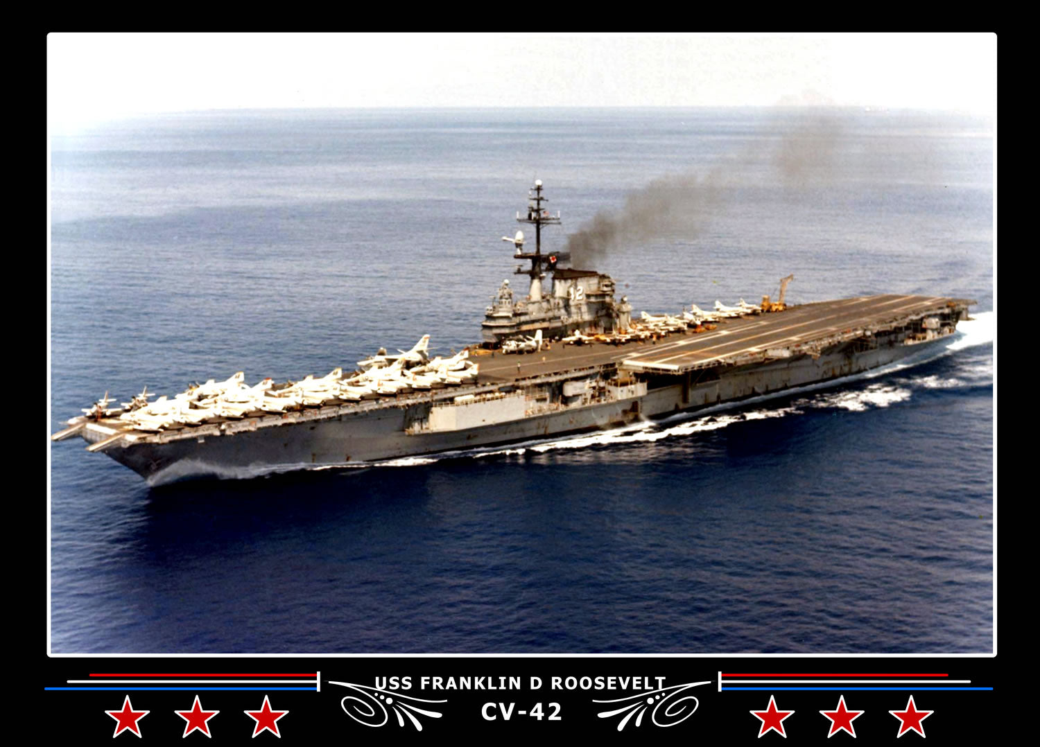 USS Franklin D Roosevelt CV-42 Canvas Photo Print – Navy Emporium