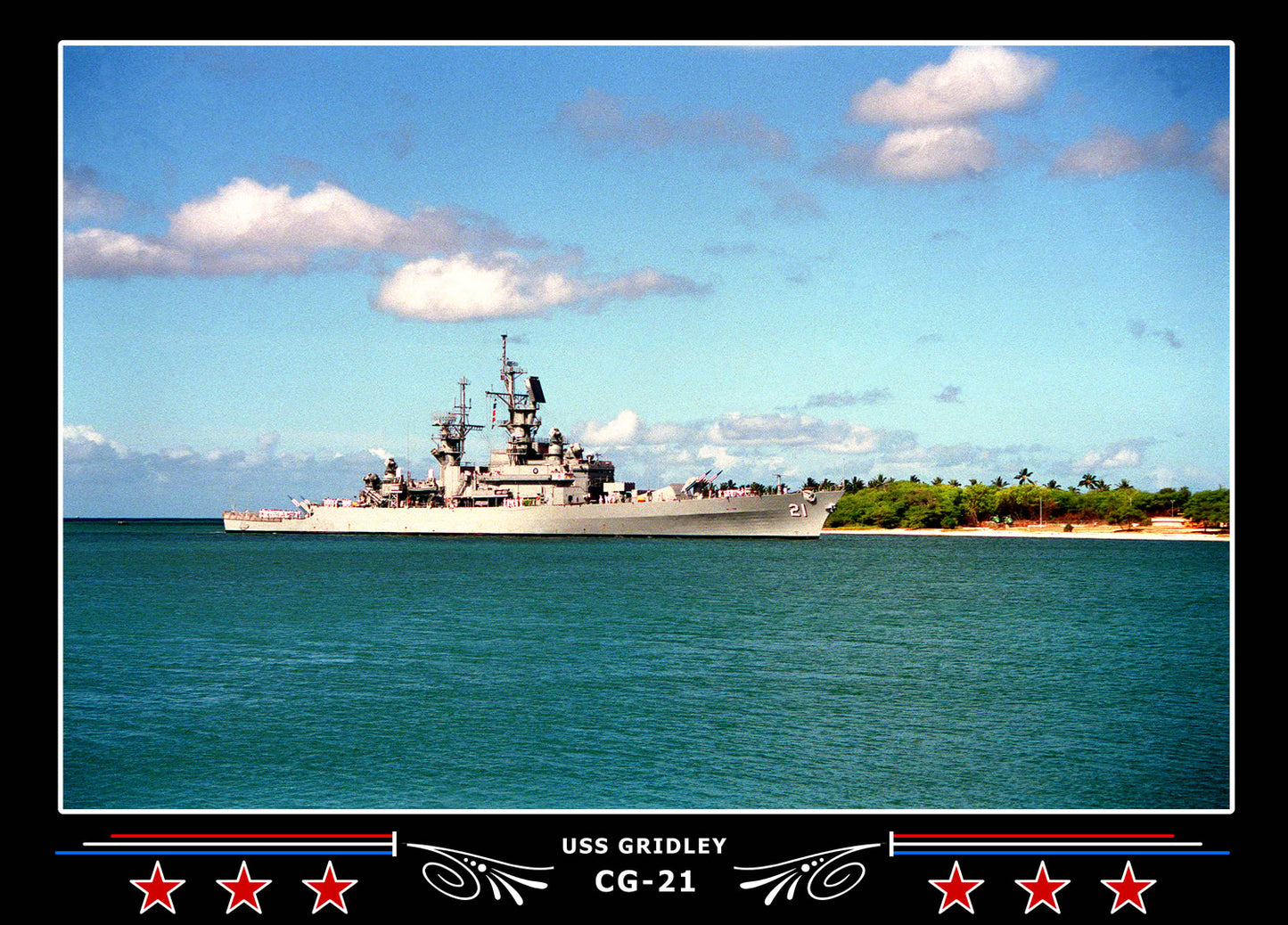 USS Gridley CG-21 Canvas Photo Print – Navy Emporium