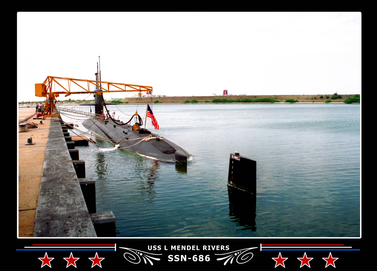USS L Mendel Rivers SSN-686 Canvas Photo Print – Navy Emporium