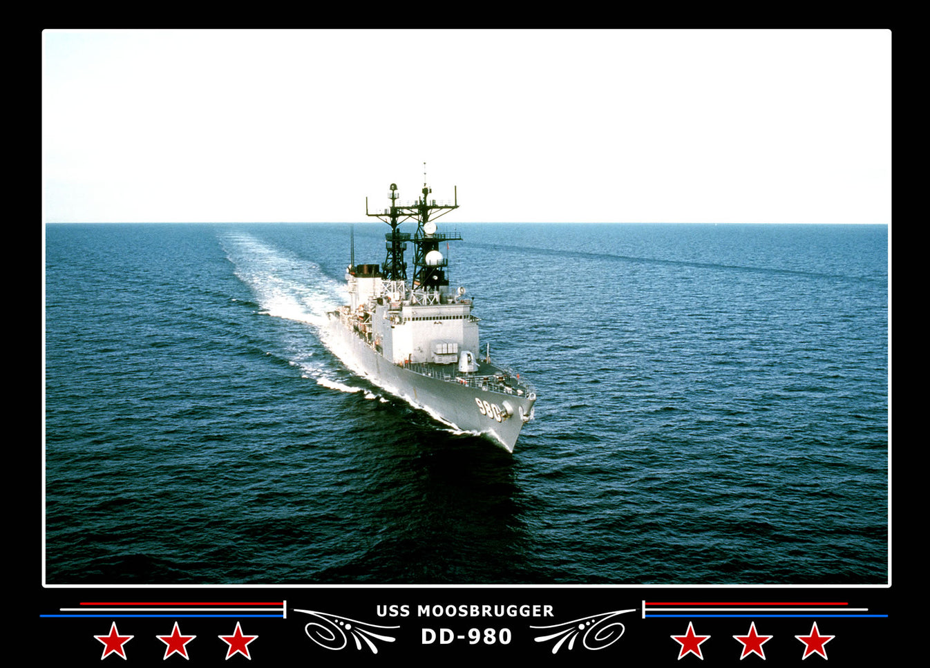 USS Moosbrugger DD-980 Canvas Photo Print – Navy Emporium