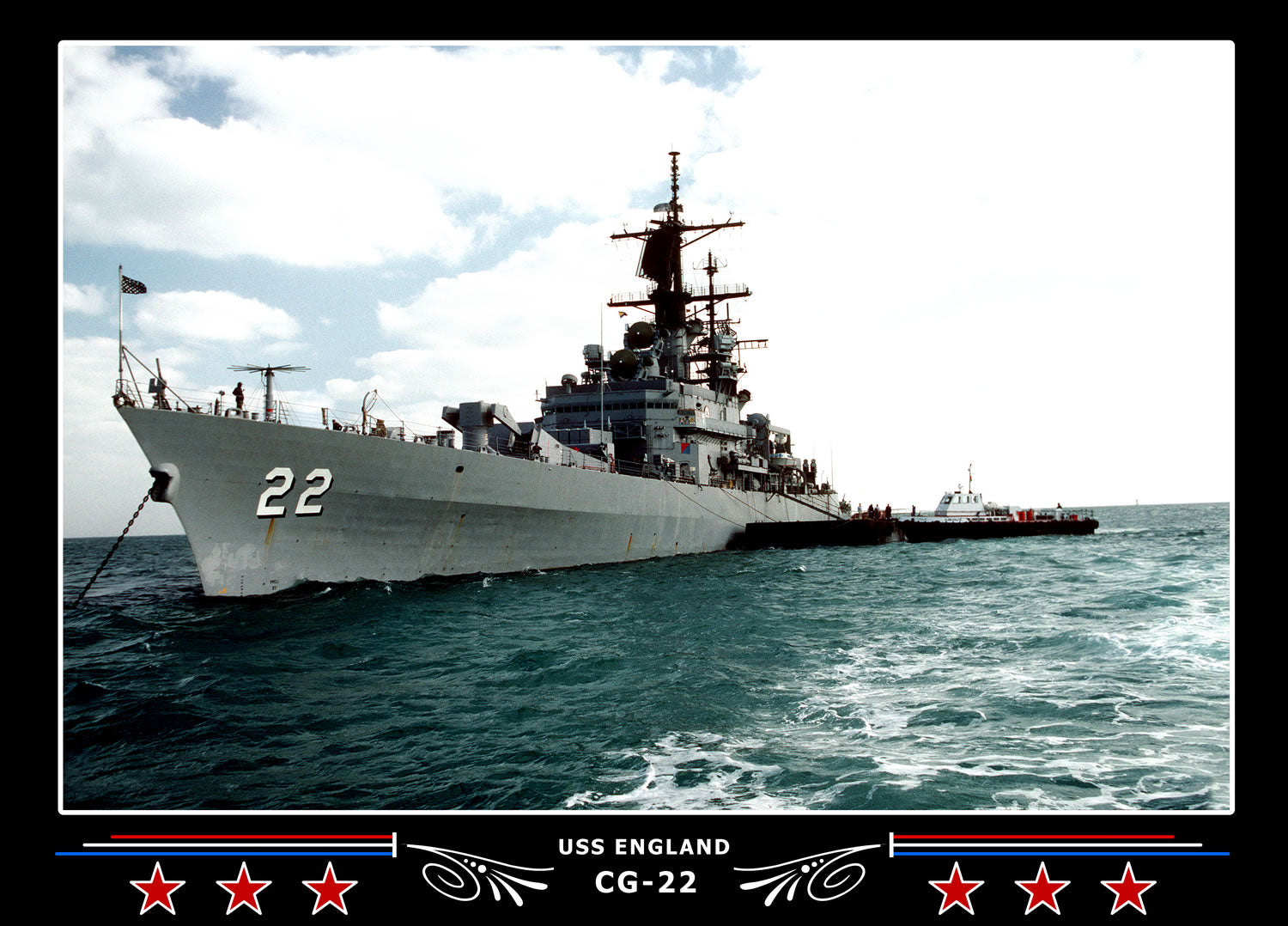 USS England CG-22 Canvas Photo Print – Navy Emporium
