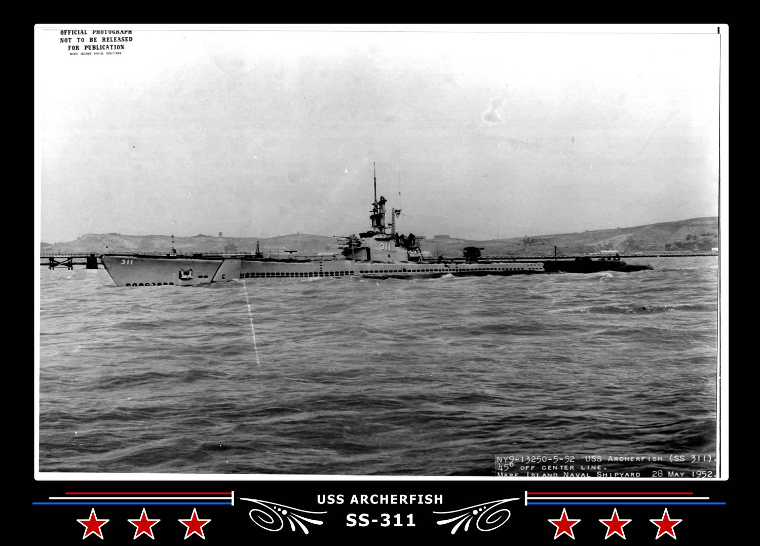 USS Archerfish SS-311 Canvas Photo Print – Navy Emporium