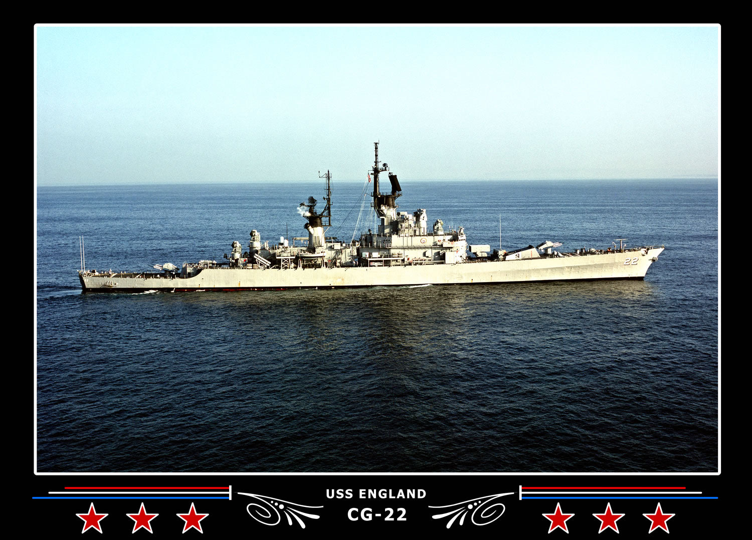 USS England CG-22 Canvas Photo Print – Navy Emporium
