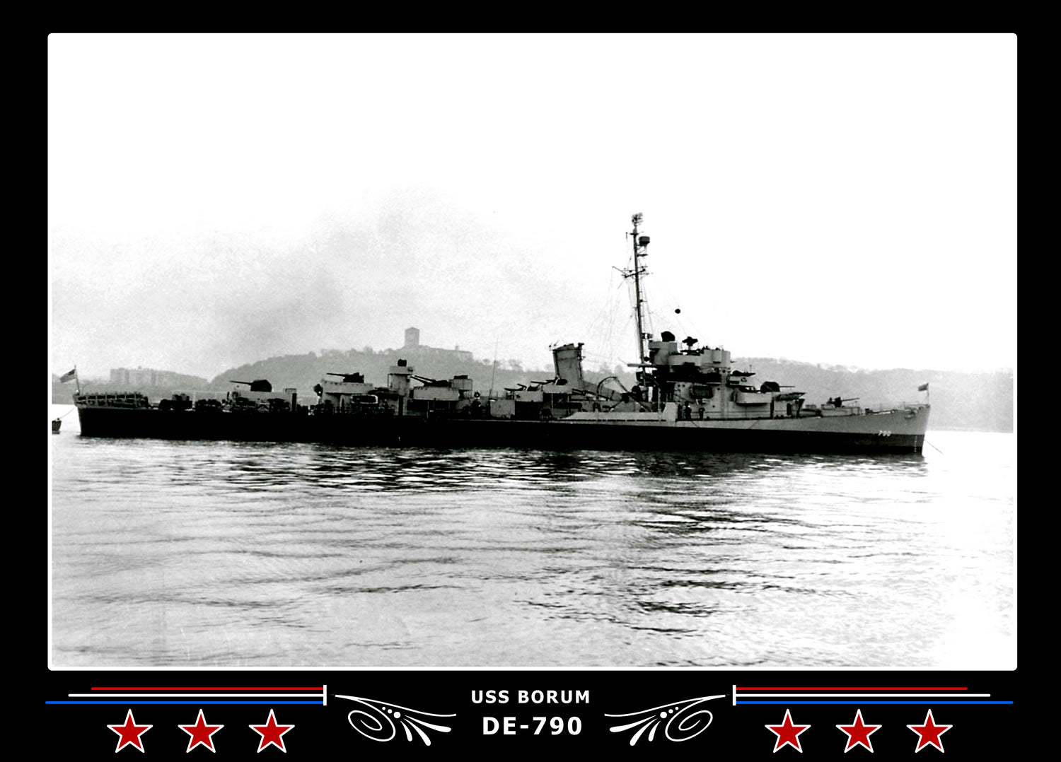 USS Borum DE-790 Canvas Photo Print – Navy Emporium