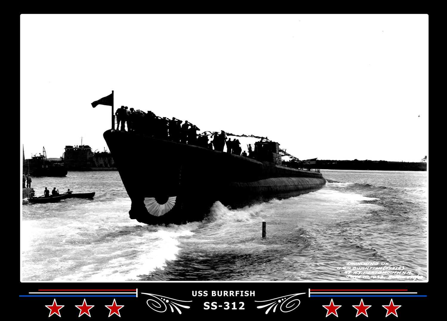 USS Burrfish SS-312 Canvas Photo Print – Navy Emporium