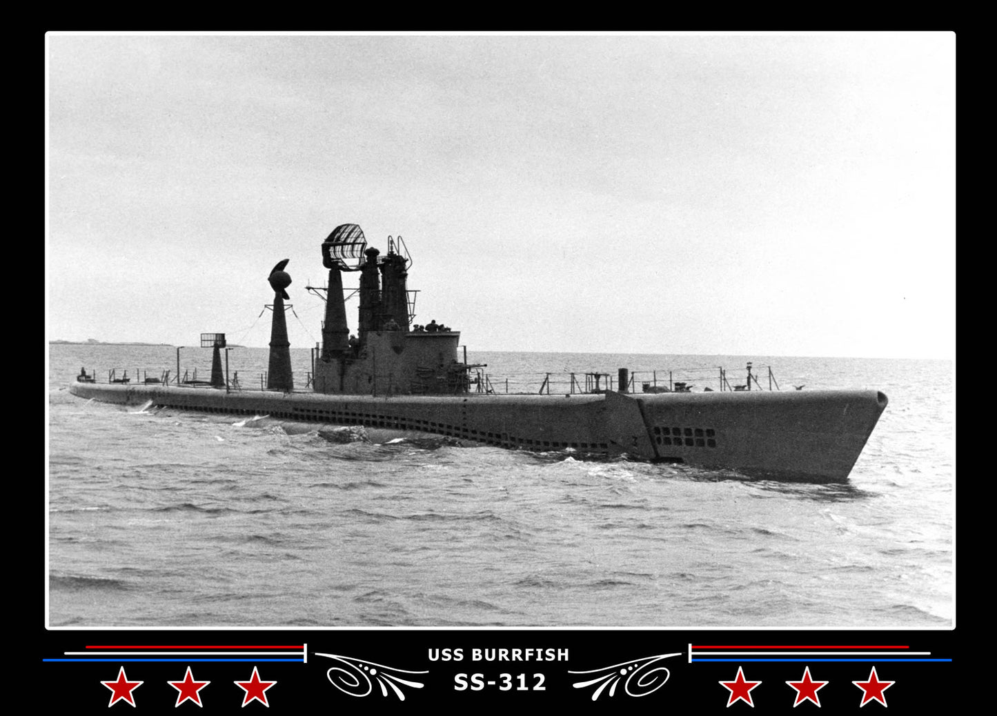 USS Burrfish SS-312 Canvas Photo Print – Navy Emporium