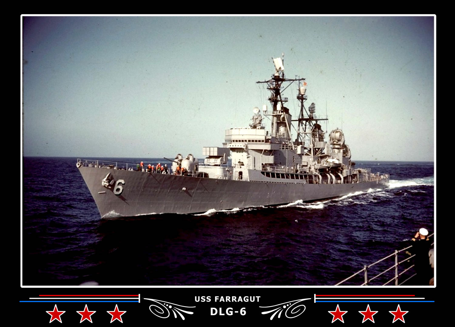 USS Farragut DLG-6 Canvas Photo Print – Navy Emporium
