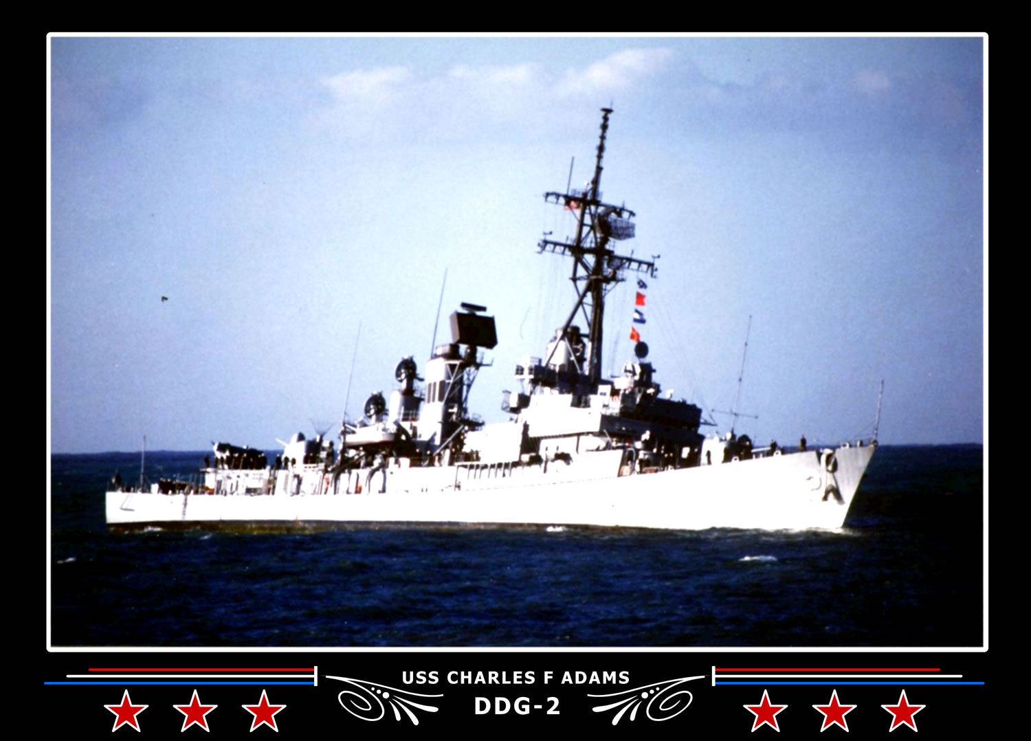USS Charles F Adams DDG-2 Canvas Photo Print – Navy Emporium