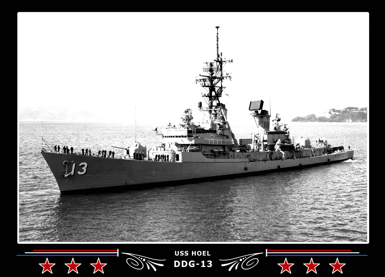 USS Hoel DDG-13 Canvas Photo Print – Navy Emporium