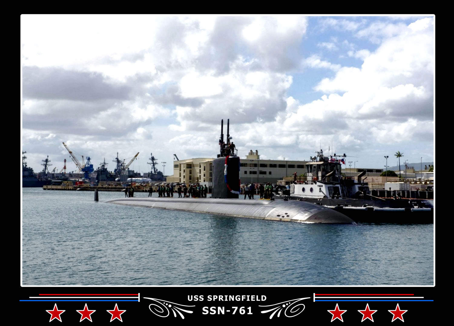 USS Springfield SSN-761 Canvas Photo Print – Navy Emporium